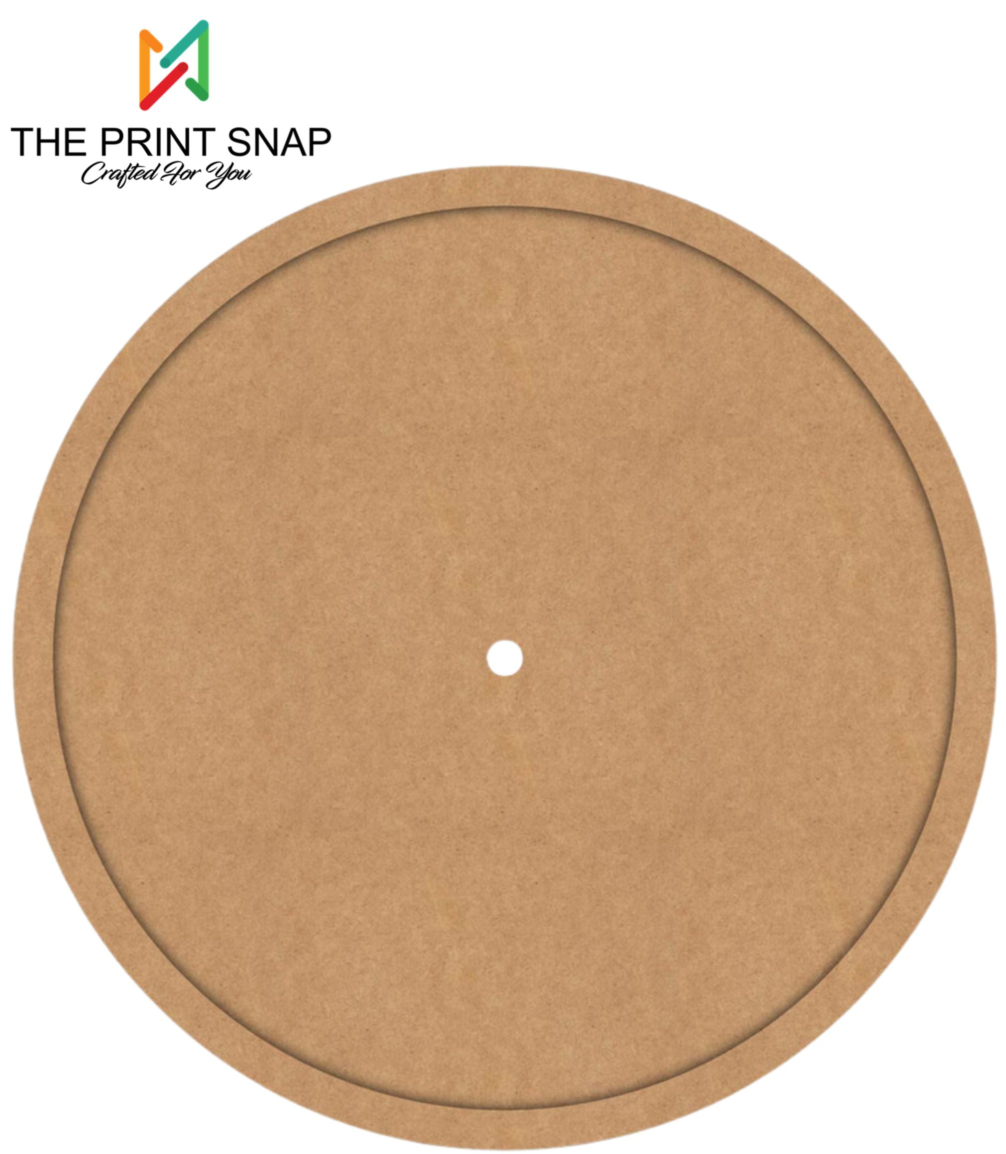 MDF Clock Base for Resin Art & DIY | Design 006 – The Print Snap