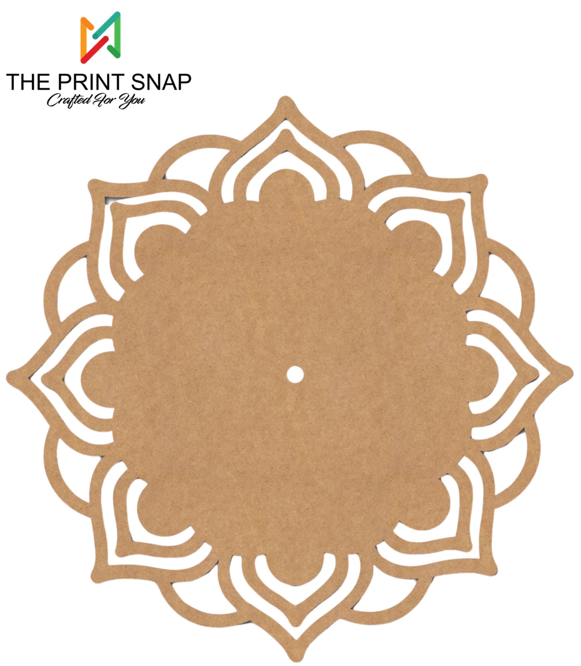 MDF Clock Base for Resin Art & DIY | Design 009 – The Print Snap